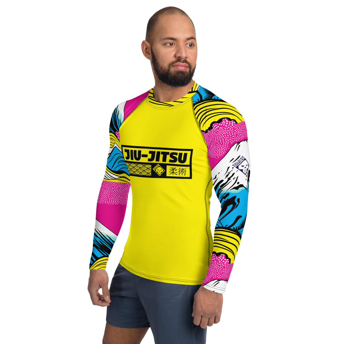 Mens Long Sleeve BJJ Rash Guard - Jiu-Jitsu 016 - Mt Fuji 001 – Soldier ...
