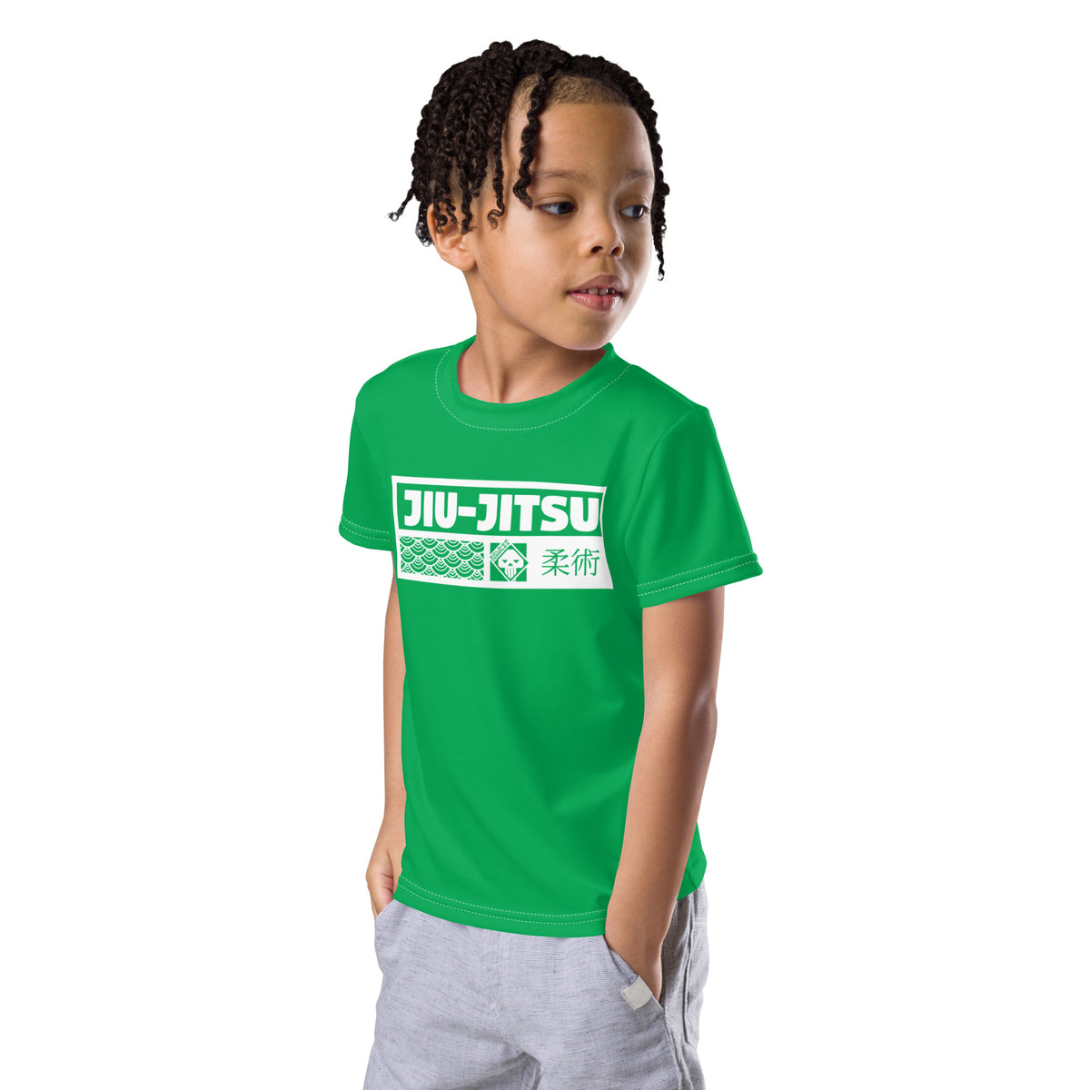 Sun-Safe Style: Boy's Short Sleeve Jiu-Jitsu Rash Guard - Jade ...